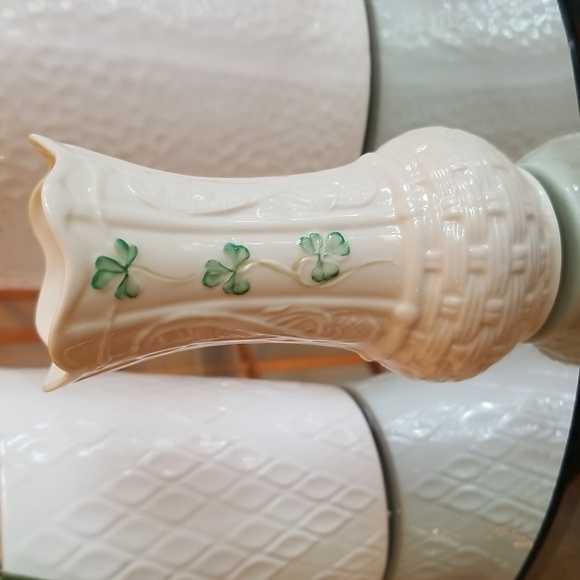 Belleek | Accents | Belleek Millennium 200 Vase With Shamrock Pattern ...